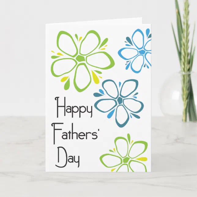 Happy Fathers' Day - Flowers Card | Zazzle