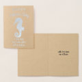 Happy Father's Day Foil Seahorse Card | Zazzle