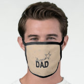 Happy Father's Day Modern Design "SUPER DAD" Face Mask | Zazzle