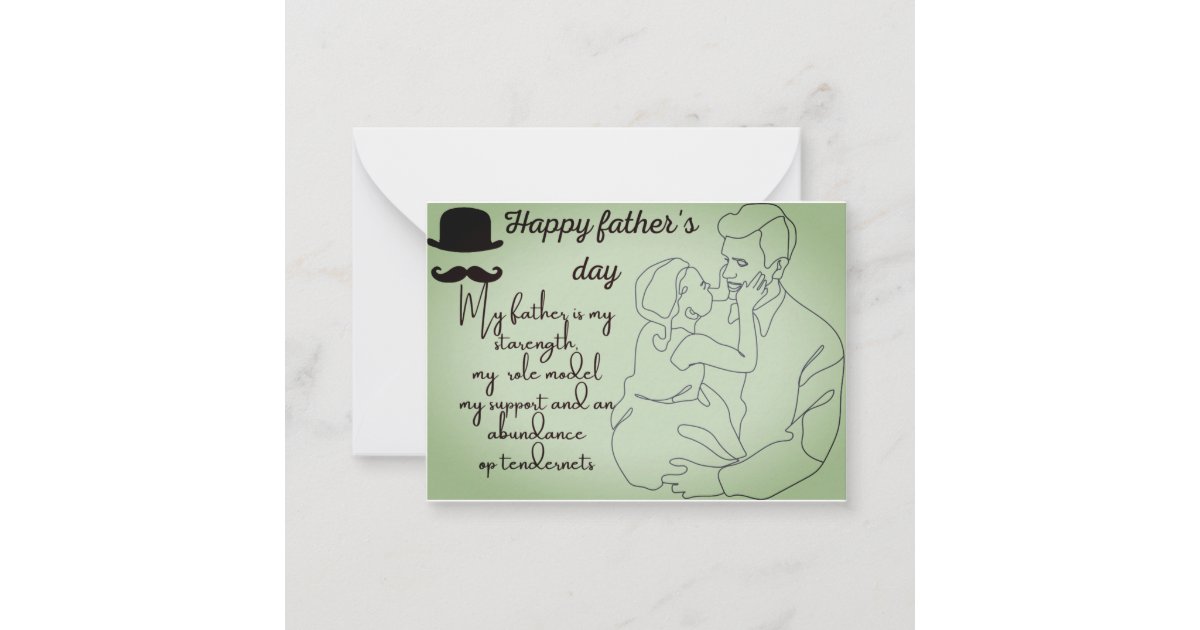Happy father's Day Note Card | Zazzle