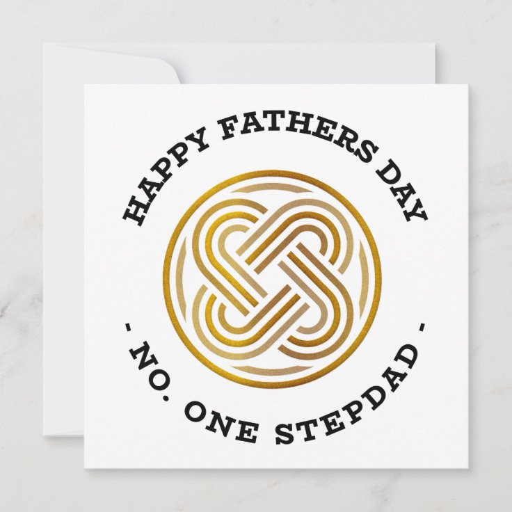 Happy Fathers Day Number One Stepdad Holiday Card | Zazzle