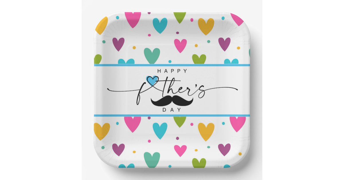 Happy Fathers Day Paper Plates | Zazzle