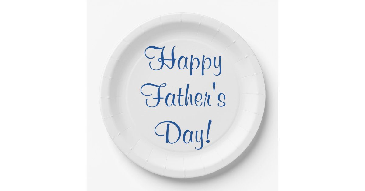 Happy Father's Day Paper Plates | Zazzle