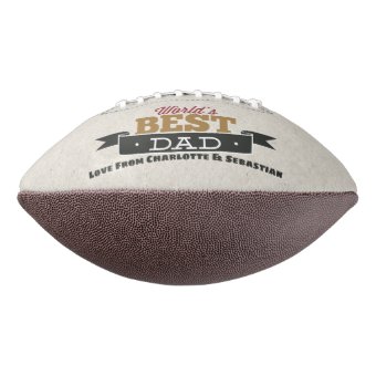 Happy Fathers Day Photo Worlds Best Dad Football | Zazzle