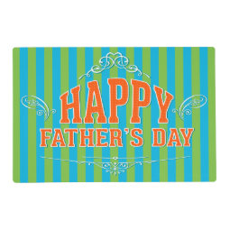Happy Father's Day Placemat | Zazzle