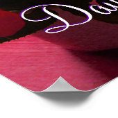 Happy Father's Day Red Roses Poster | Zazzle