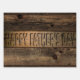 Happy Father's Day | Rustic Wood Typography Sign | Zazzle