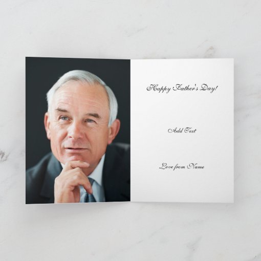 Happy Father's Day Soccer Ball Photo Stripe Card | Zazzle