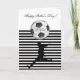 Happy Father's Day Soccer Ball Photo Stripe Card | Zazzle