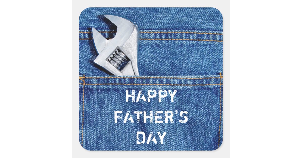 Happy Father's Day Tool Sticker | Zazzle