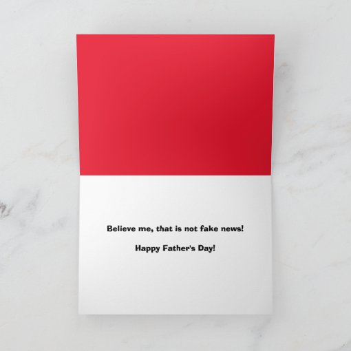 Happy Father's Day Trump Hat Card | Zazzle