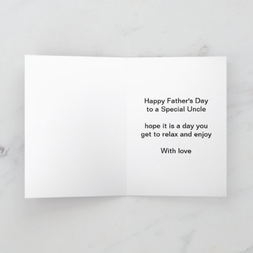 Happy Father's Day Uncle Card | Zazzle