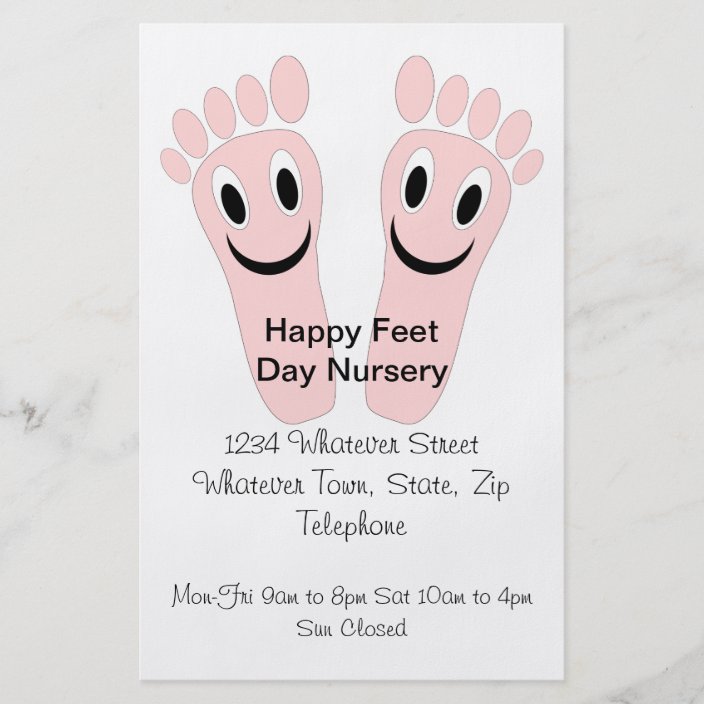 Happy Feet Day Nursery Flyer | Zazzle.com