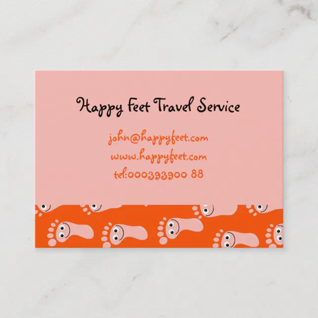 Happy Feet Wallpaper Business Card | Zazzle