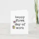 Happy First Day of Work Card, Cute Hedgehog Card | Zazzle