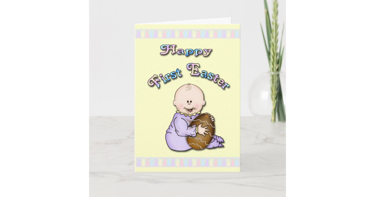 Happy First Easter Holiday Card | Zazzle
