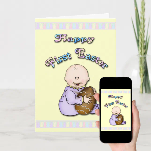 Happy First Easter Holiday Card | Zazzle