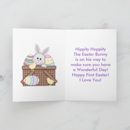 Happy First Easter Holiday Card | Zazzle