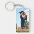 Happy First Father’s Day Custom Photo Keychain | Zazzle