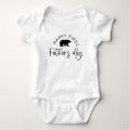 Happy First Fathers Day Bear - Baby Baby Bodysuit | Zazzle