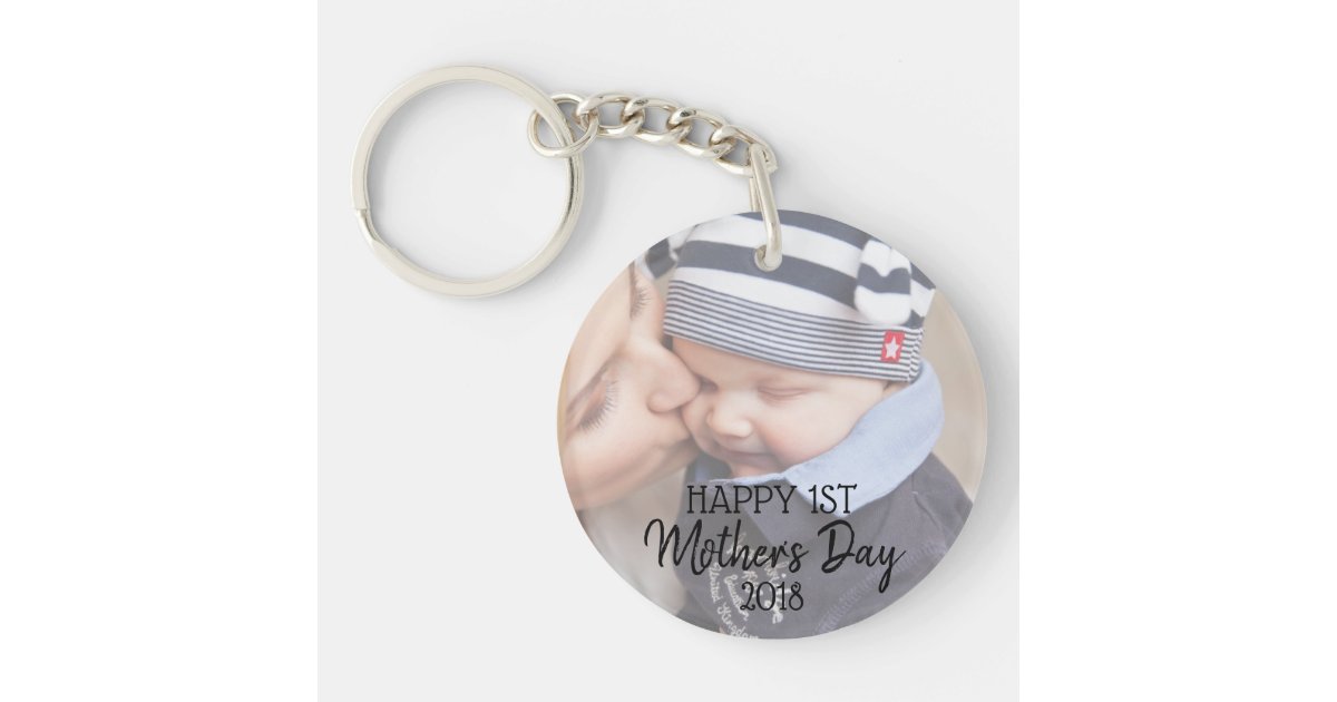 Happy First Mother's Day Keychain | Zazzle