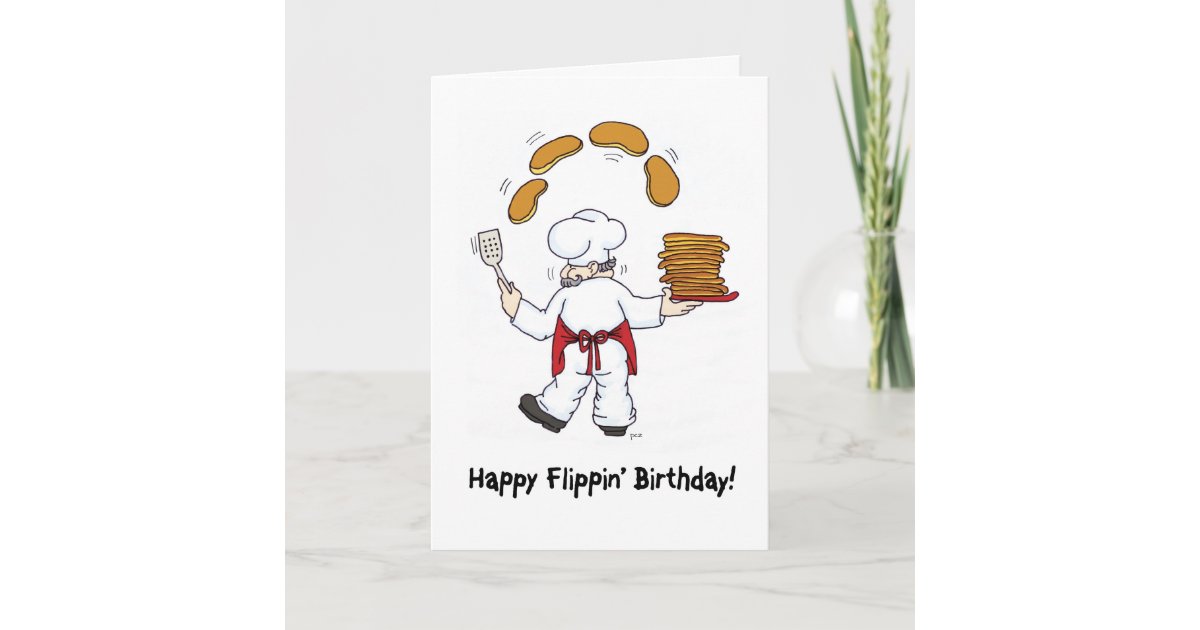 Happy Flippin' Birthday Greeting Card | Zazzle