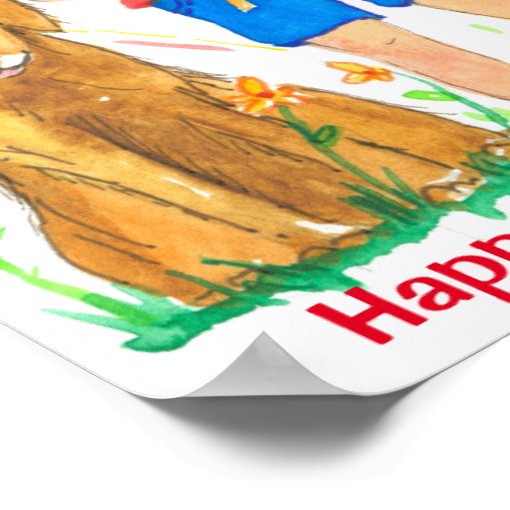 Happy Fourth Of July Hound Dog American Flag Poster | Zazzle