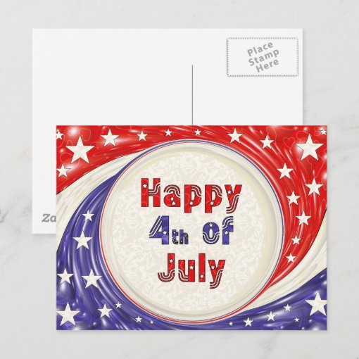 Happy Fourth of July Postcard | Zazzle