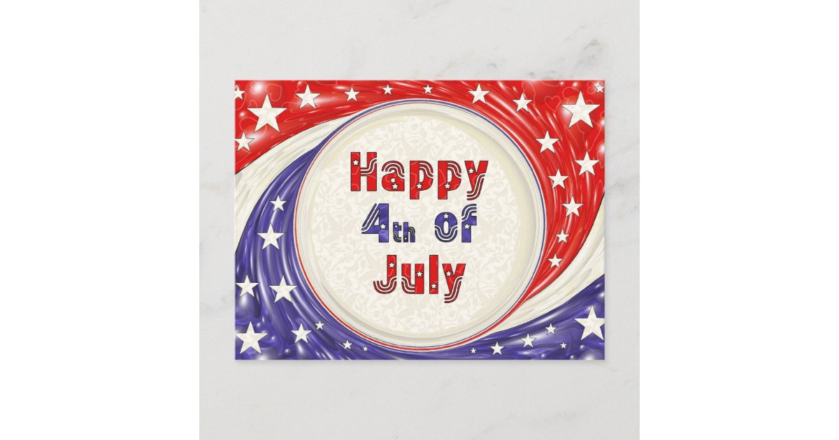 Happy Fourth of July Postcard | Zazzle
