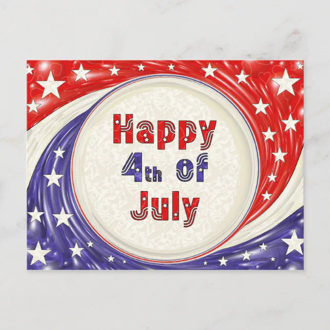 Happy Fourth of July Postcard | Zazzle