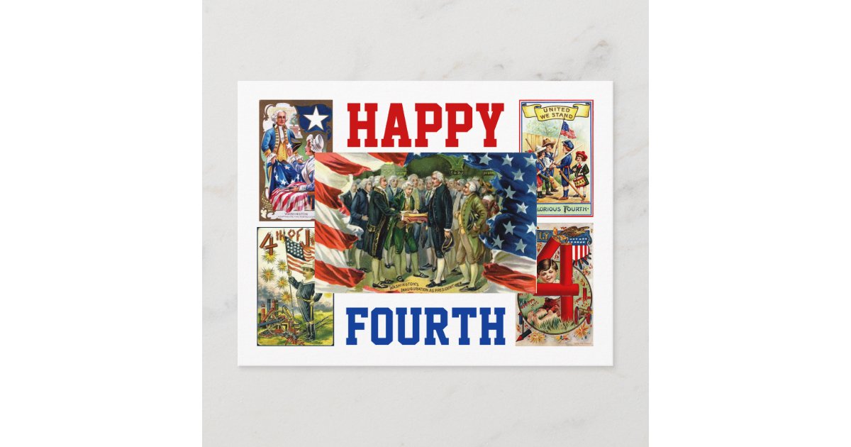 Happy Fourth Postcard | Zazzle