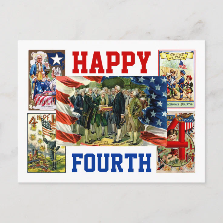 Happy Fourth Postcard | Zazzle
