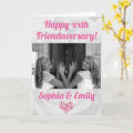 Happy Friendaversary Friendship Photo Card | Zazzle