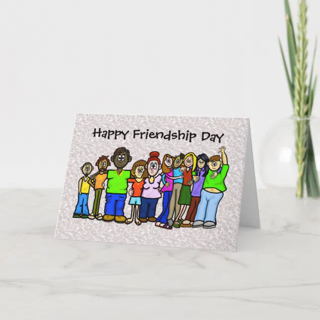 Happy Friendship Day Group Card to Customize | Zazzle