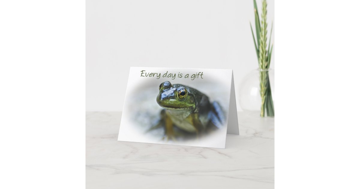 Happy Frog Encouragement Card | Zazzle
