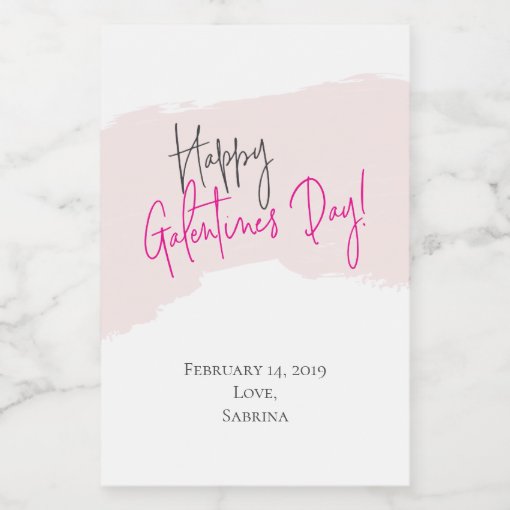 Happy Galentine's Day Mini Wine Labels | Zazzle