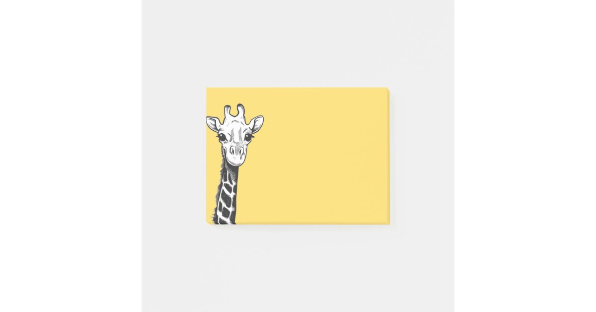 Happy Giraffe Post It Notes | Zazzle