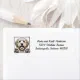 Happy Goldendoodle Return Address Label | Zazzle