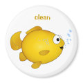 Happy Goldfish, "clean" dishwasher magnet | Zazzle