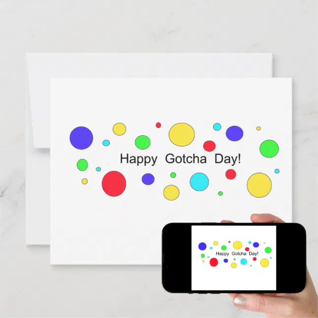 Happy Gotcha Day! Card | Zazzle