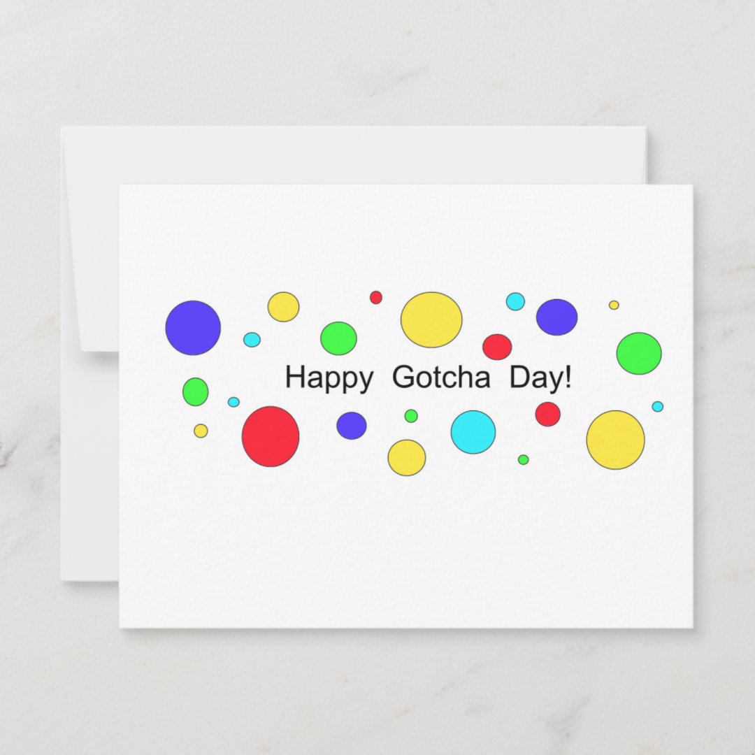 Happy Gotcha Day! Card | Zazzle