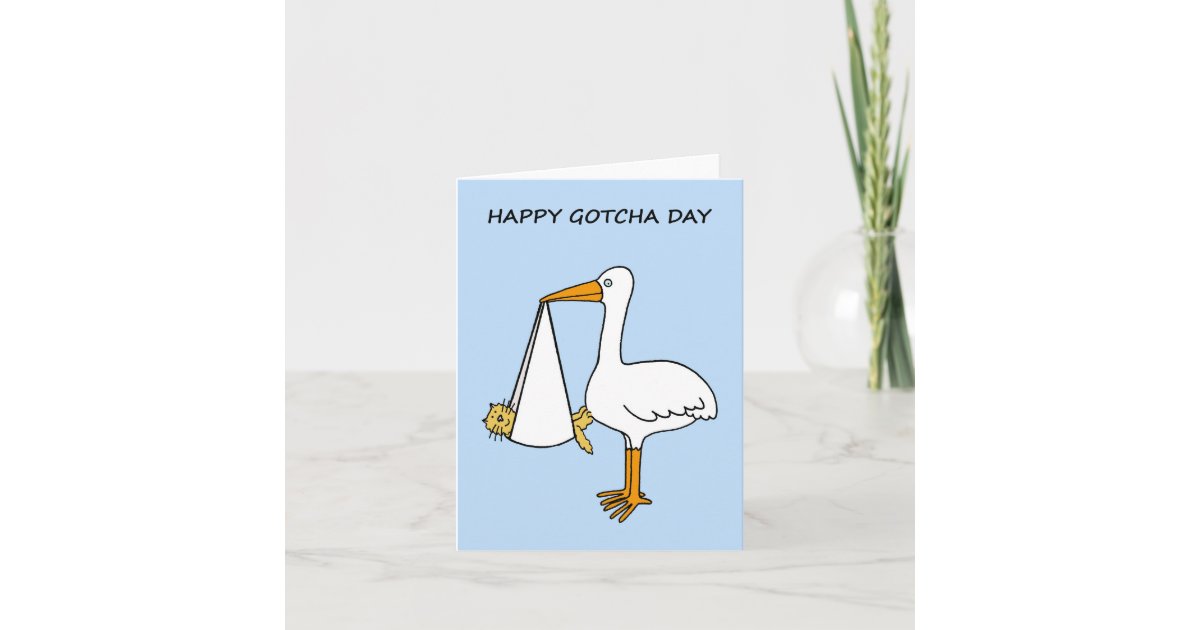 Happy Gotcha Day Cat Card | Zazzle
