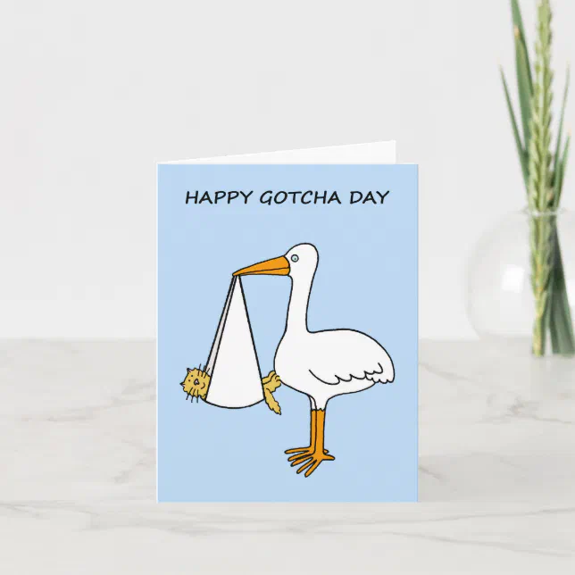 Happy Gotcha Day Cat Card | Zazzle