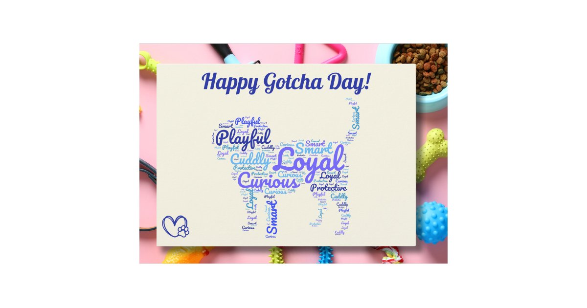 Happy Gotcha Day Pet Dog Card | Zazzle
