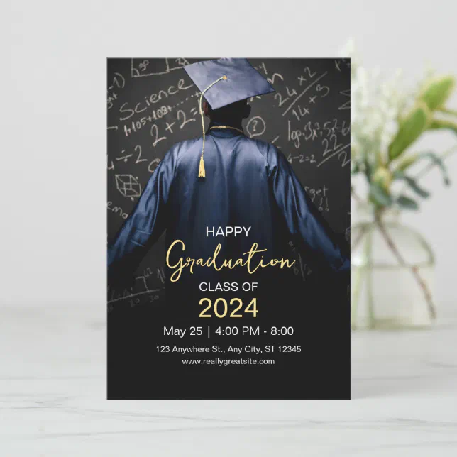 Happy Graduation Invitation, Class Of 2024 Invitation | Zazzle