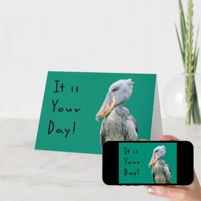 Happy Grouch Day Card with Grouchy Bird | Zazzle