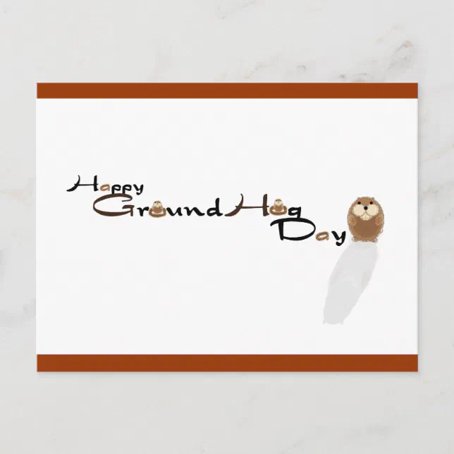 Happy Groundhog Day Postcard | Zazzle