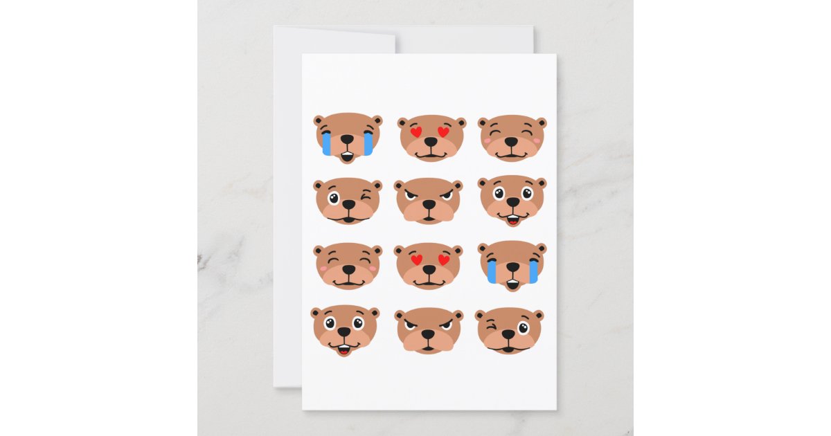 happy groundhogs day cute emoji kawaii invitation | Zazzle