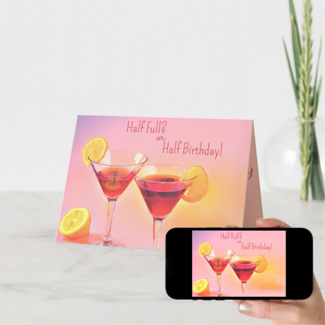 Happy Half Birthday Card | Zazzle