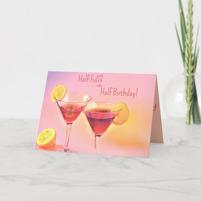 Happy Half Birthday Card | Zazzle.com